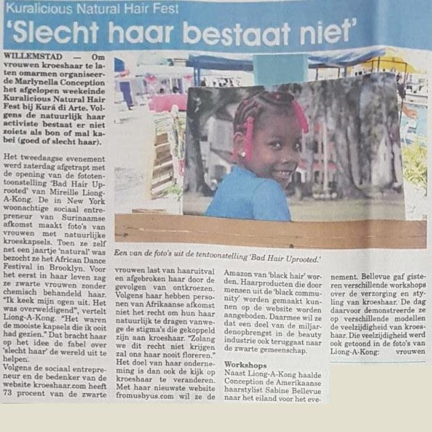 De Tentoonstelling, Slecht Haar Ontworteld maakt furore op Curaçao met ...