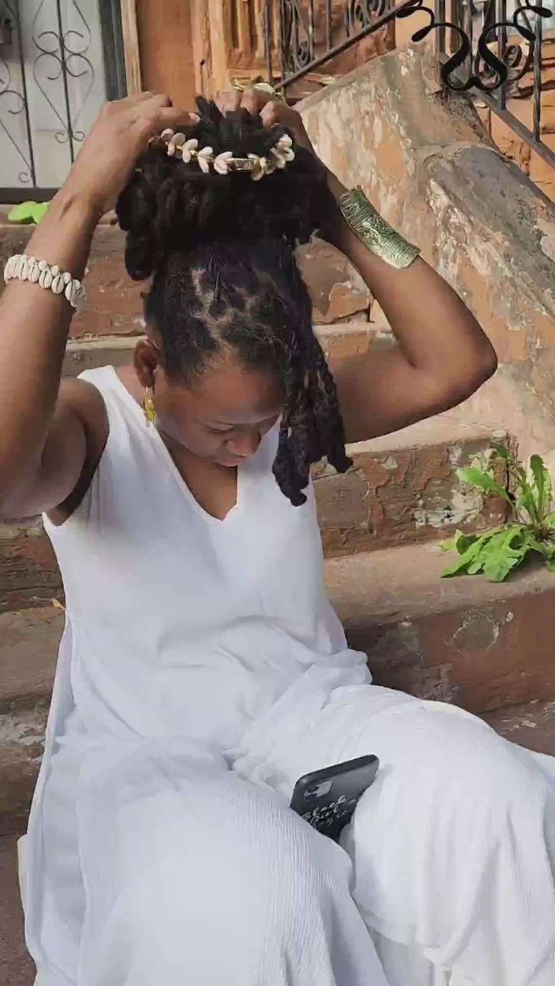 Cowrie Schelp Haarbandjes voor Locs - Unieke Sierraden – Kroeshaar